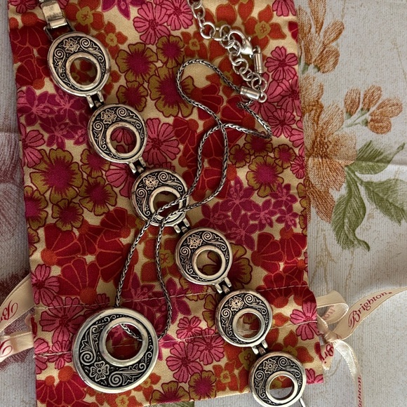 Brighton | Jewelry | Brighton Silver Circular Pendant Necklace And ...